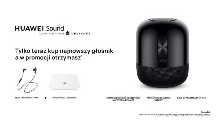 Huawei Sound, nowy głośnik premium w portfolio marki, już dostępny w ...
